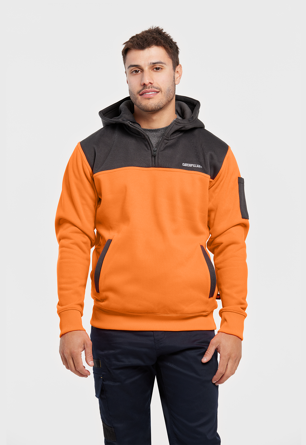 CAT Hi-Vis Hoodie - Orange | CAT Workwear – CAT Workwear Australia