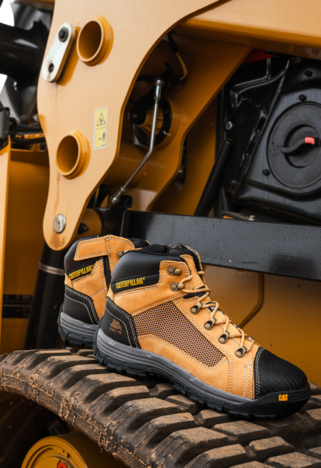 Convex Mid ZipSide Boot Honey – CAT Workwear Australia