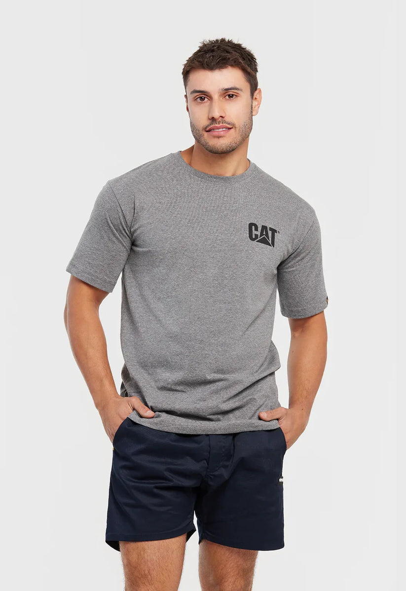 Trademark Tee - Dark Heather Grey – CAT Workwear Australia